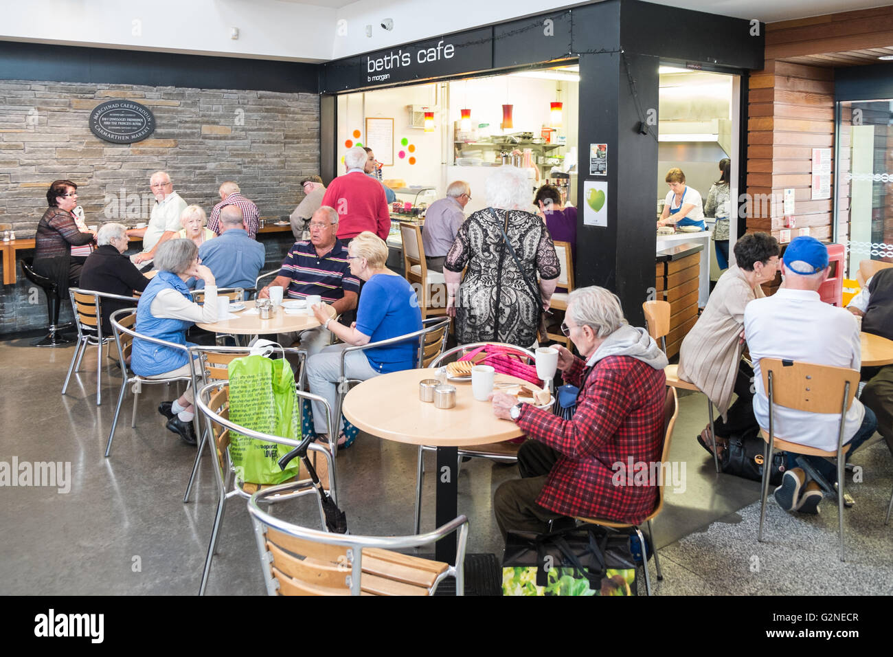 Beth's Cafe at Indoor Market Day,held on Wednesdays in Carmarthen Town ...