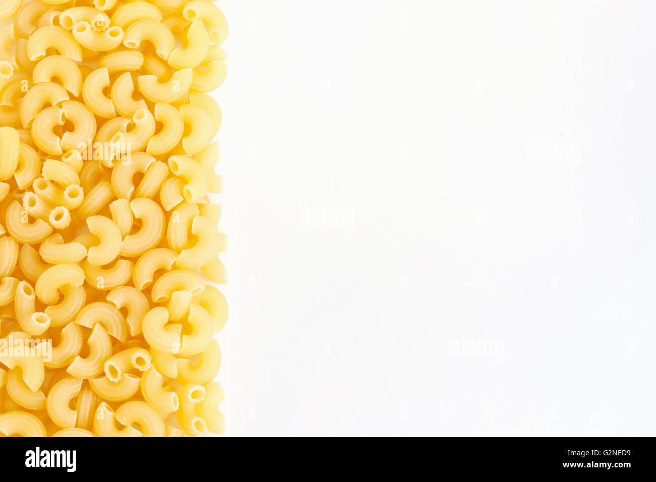 Macaroni pipe form with copy space Stock Photo - Alamy