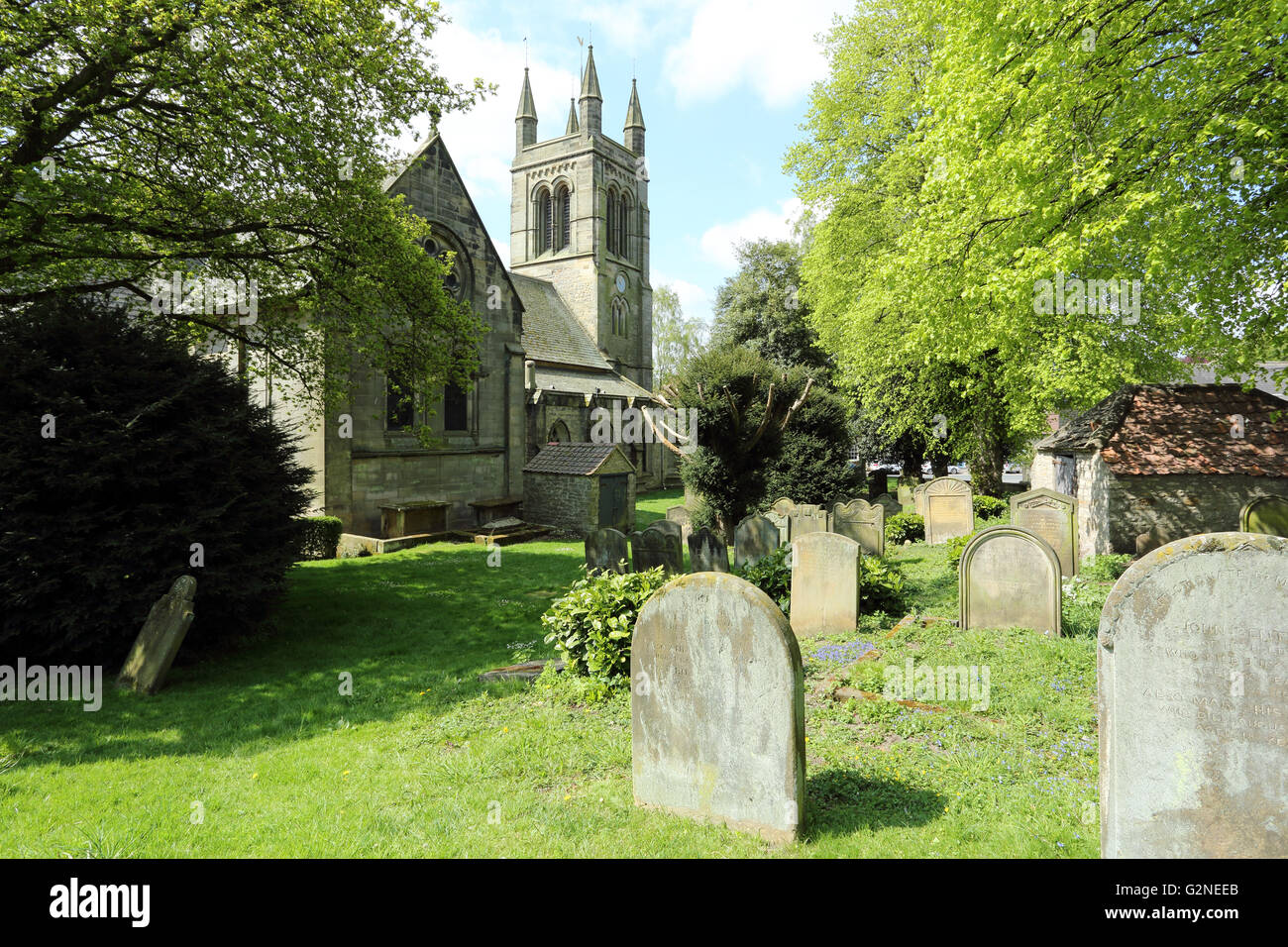 Helmsley Yorkshire All Saints Church High Resolution Stock Photography ...