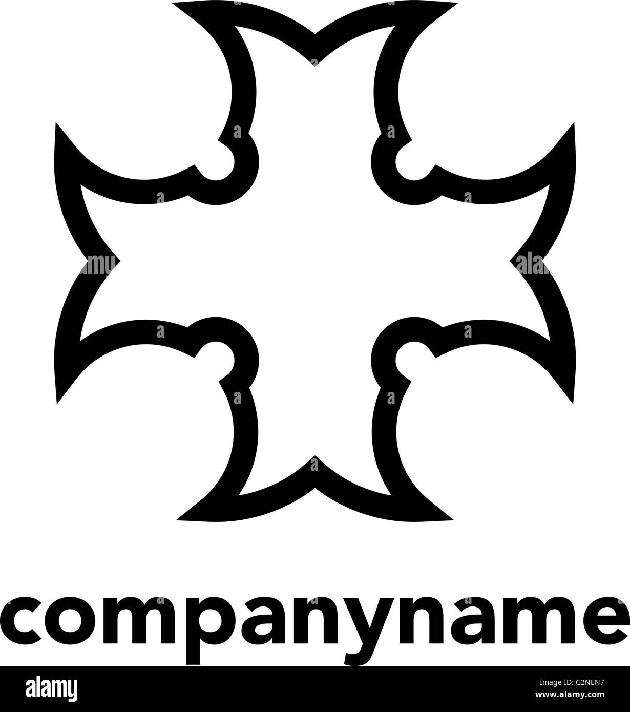 Abstract Vector Logo Design Template Creative Concept Icon Stock