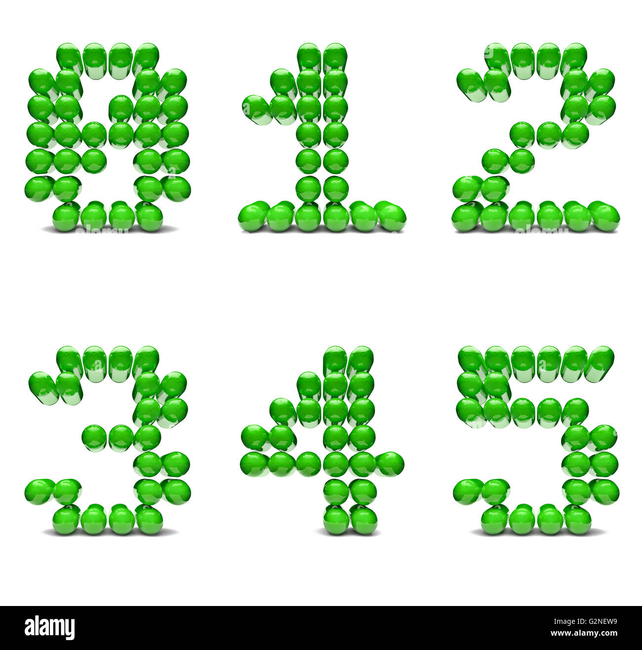 3D illustration of dot matrix alphabet Stock Photo - Alamy