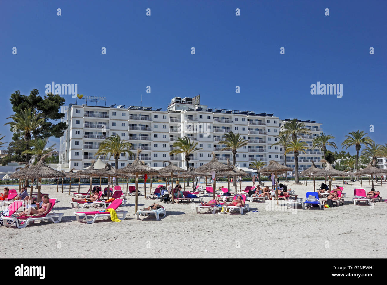 Sunwing Family Resorts hotel, Alcudia, Mallorca Stock Photo - Alamy
