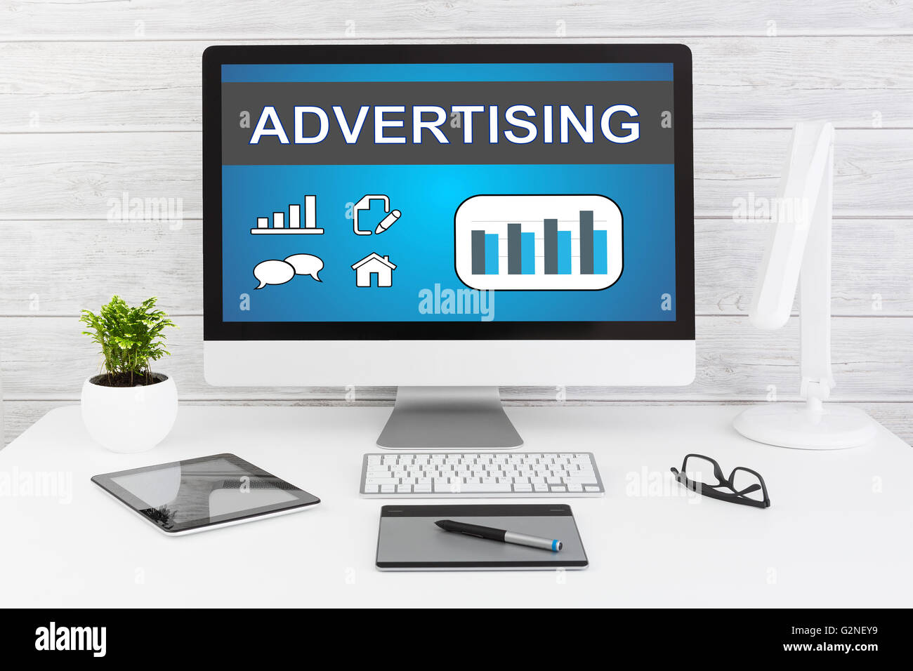 Advertise Advertising Advertisement Branding Commercial - Stock Image ...