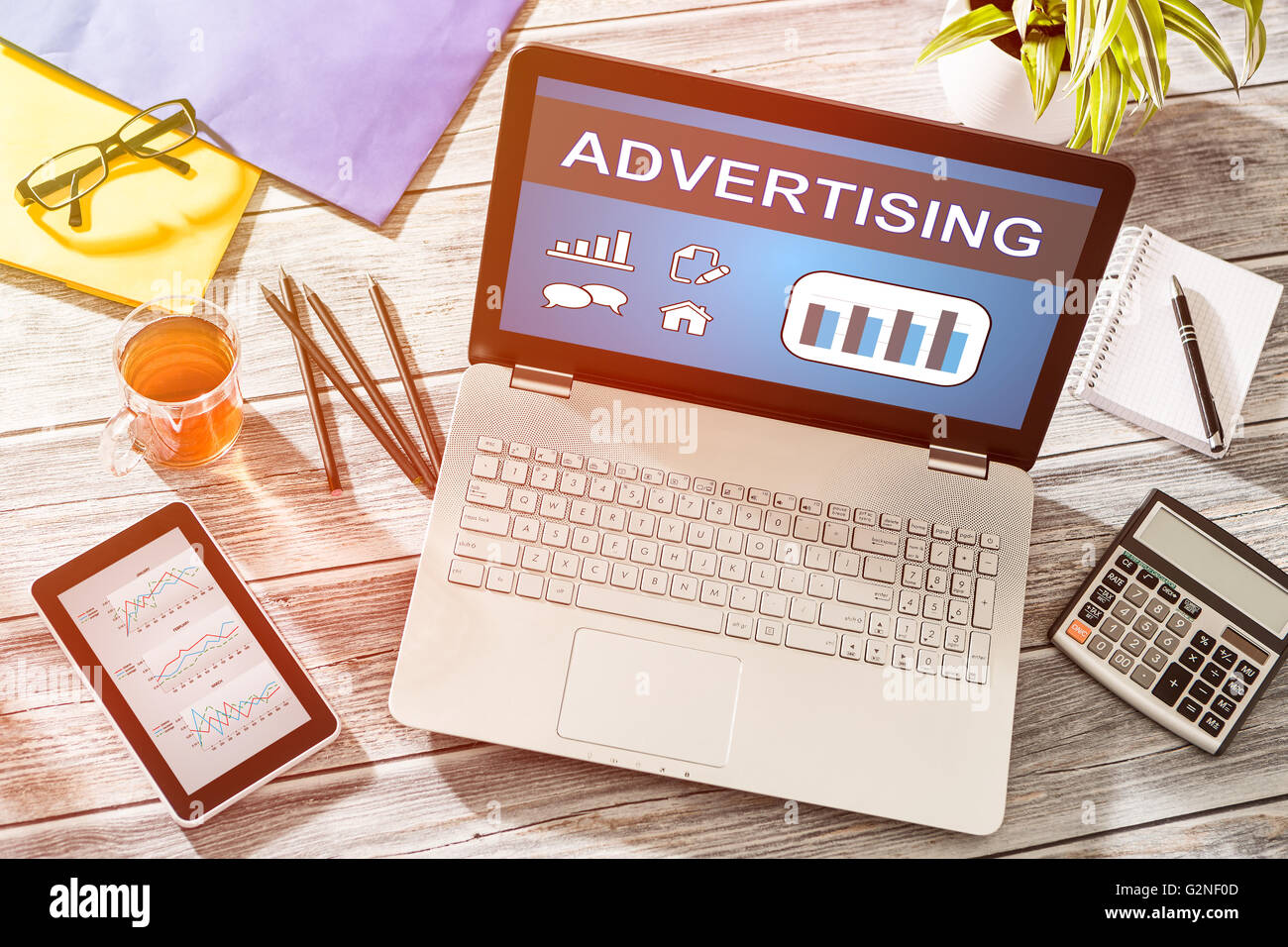 Advertise Advertising Advertisement Branding Commercial - Stock Image ...