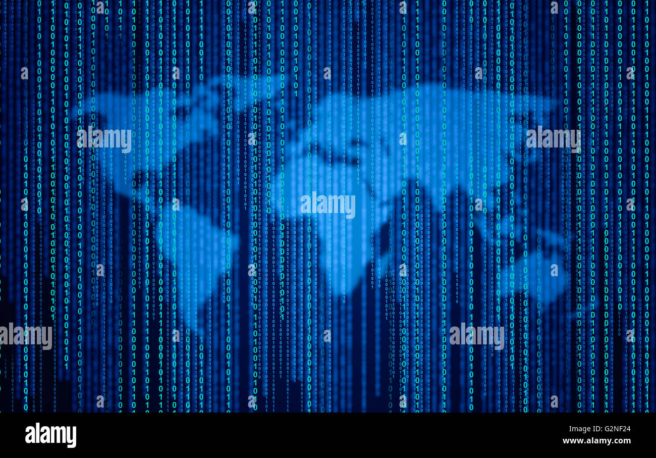 Digital binary code. Abstract background Stock Photo - Alamy