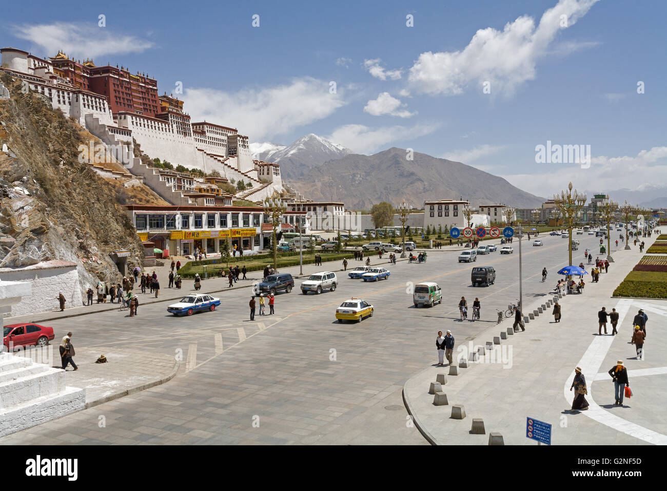 View of Potala Monastery Stock Photo - Alamy