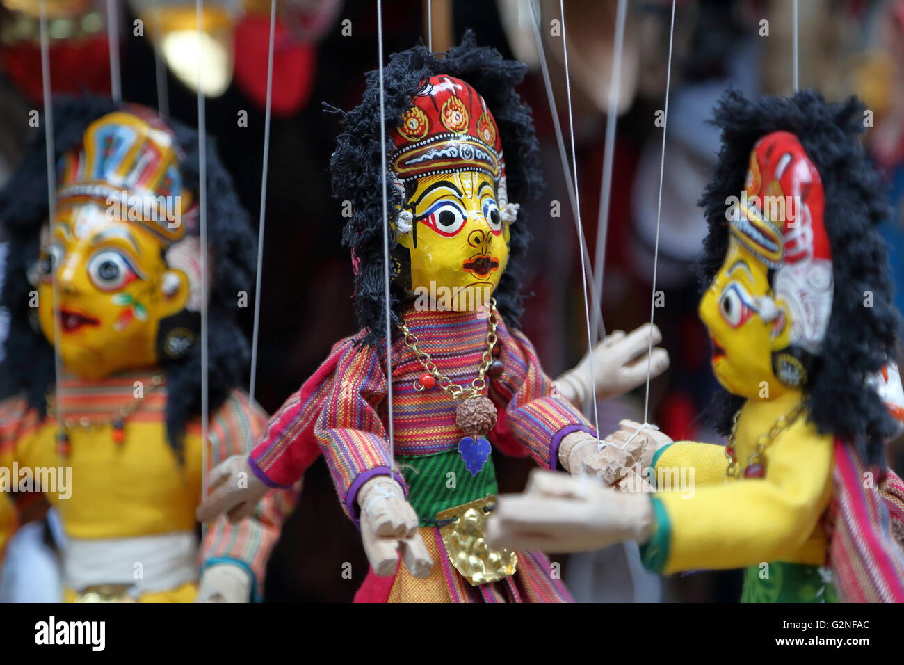 Nepalese Puppets in Kathmandu, Nepal Stock Photo - Alamy