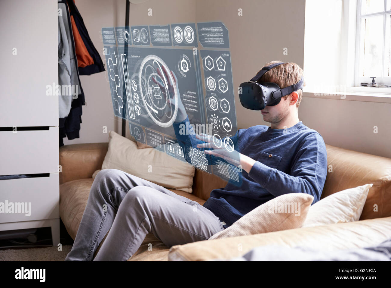 3d virtual man home hi-res stock photography and images - Alamy