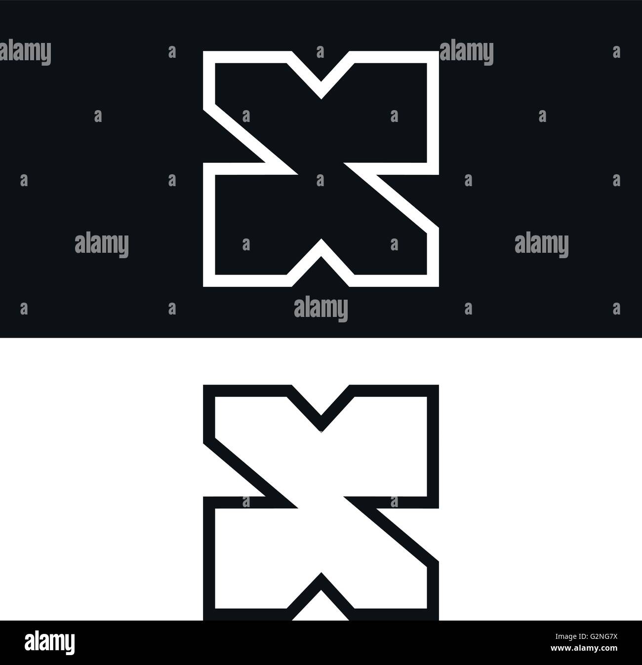 Black and white version vector vectors Stock Vector Images - Alamy