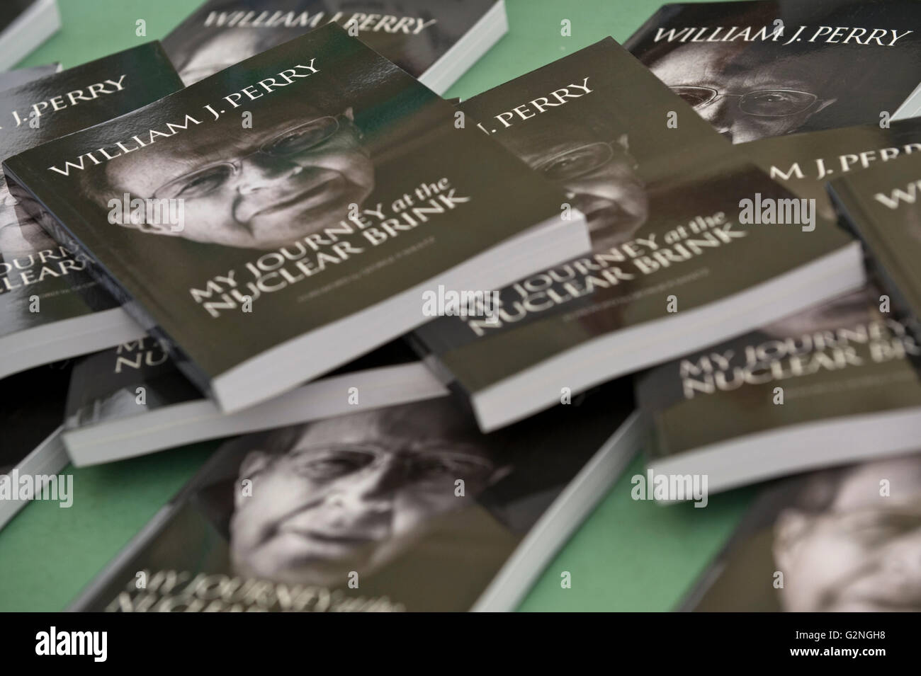 Book by William Perry former USA Defence Secretary in the bookshop at ...