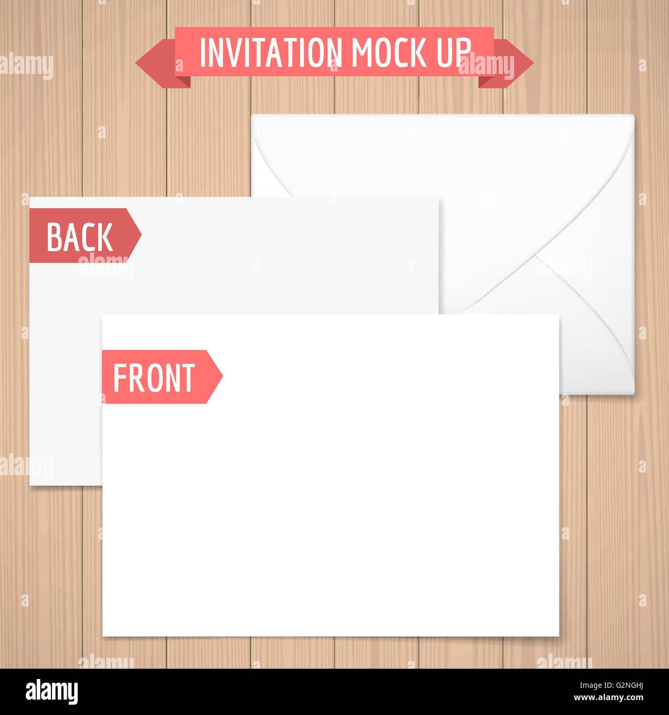 Invitation card back front Stock Vector Images - Alamy