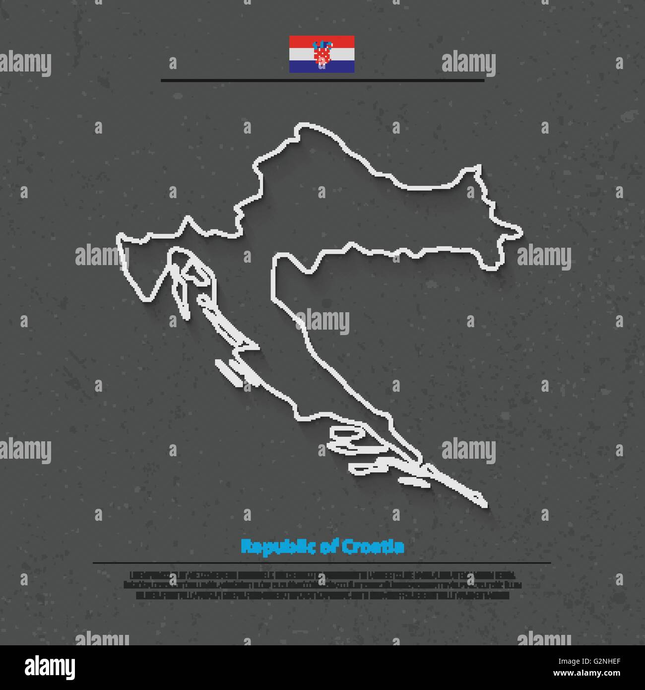 Outline map country croatia hi-res stock photography and images - Alamy
