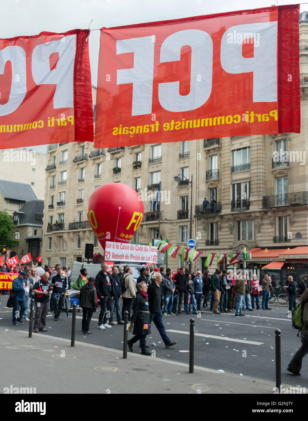 French trade unions hi-res stock photography and images - Alamy