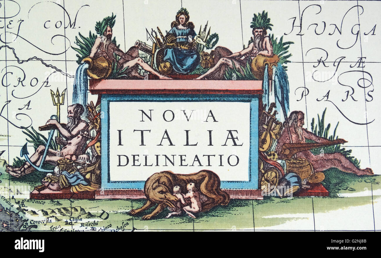 Mythological and allegorical figures including Romulus and Remus ...