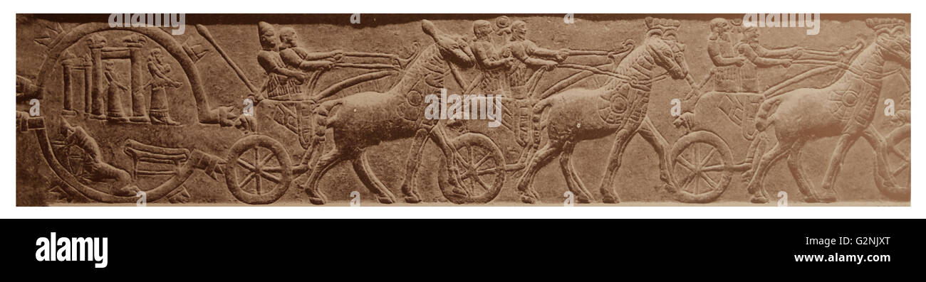 The army leaving their entrenchment. Standard bearers can be seen ...