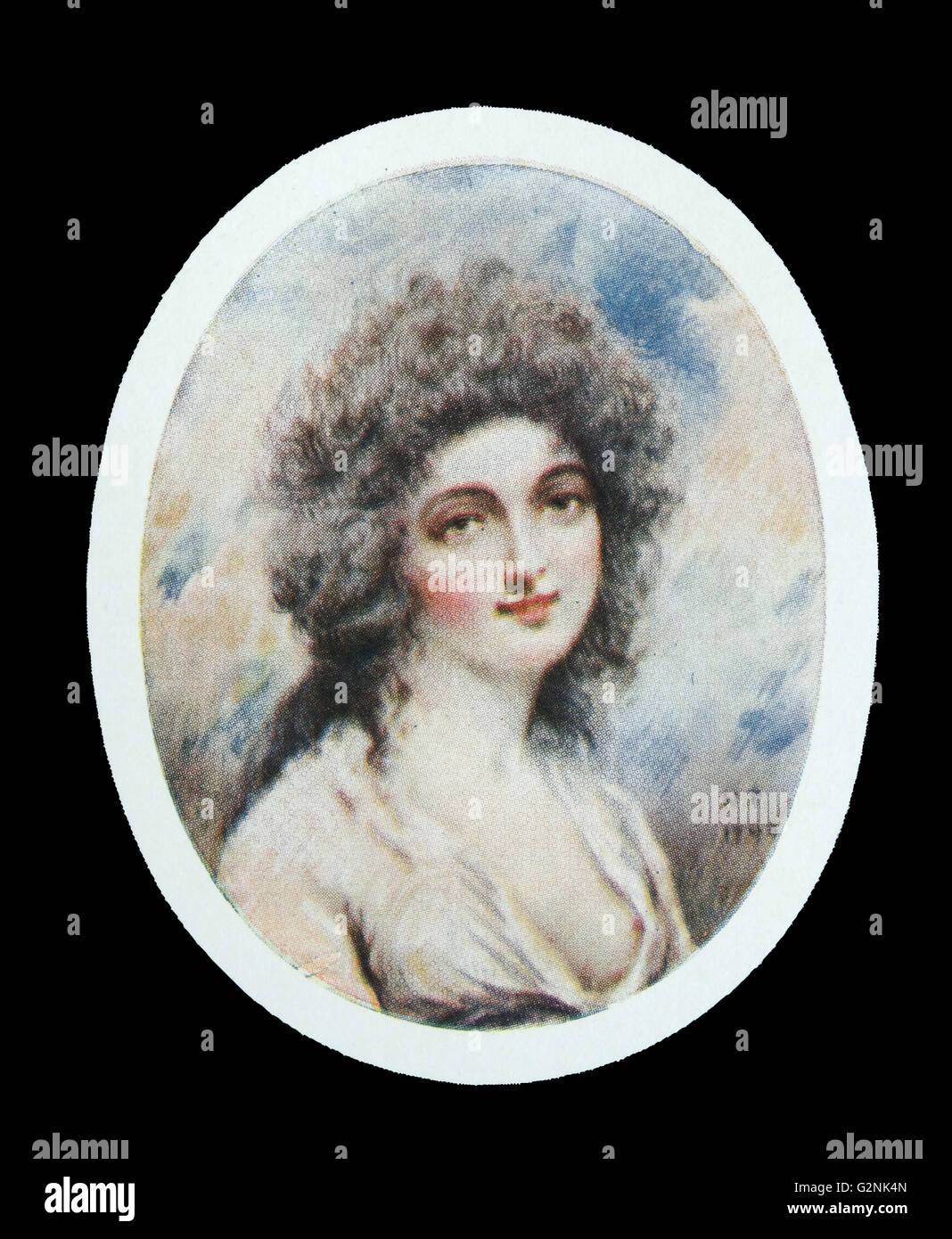 Mrs Dawes by Nathaniel Plimer (1757-1822) an English miniature portrait ...