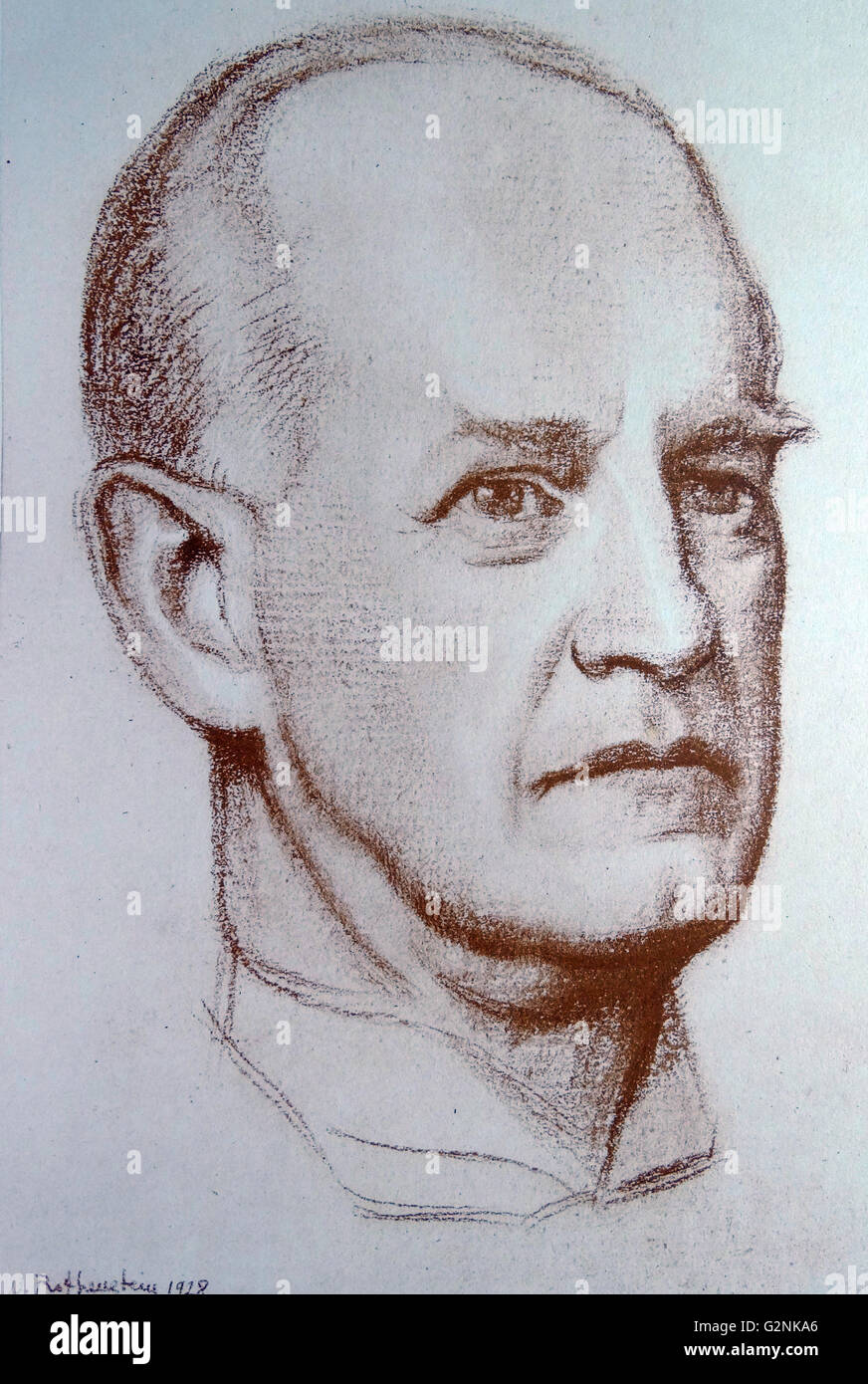 Portrait of John Galsworthy by Sir William Rothenstein. Rothenstein ...