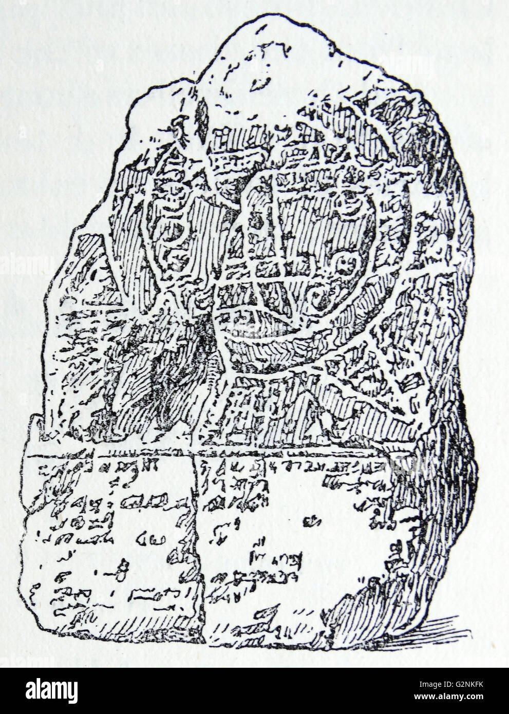 Babylonian Map of the World on Clay. Showing the ocean surrounding the ...