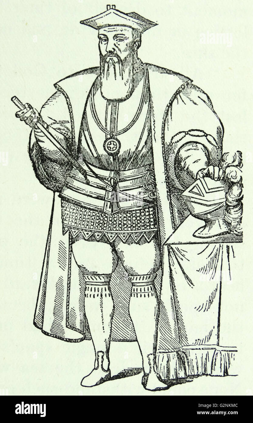 Vasco Da Gama (c 1460's - 1524). Portuguese explorer. From a ...