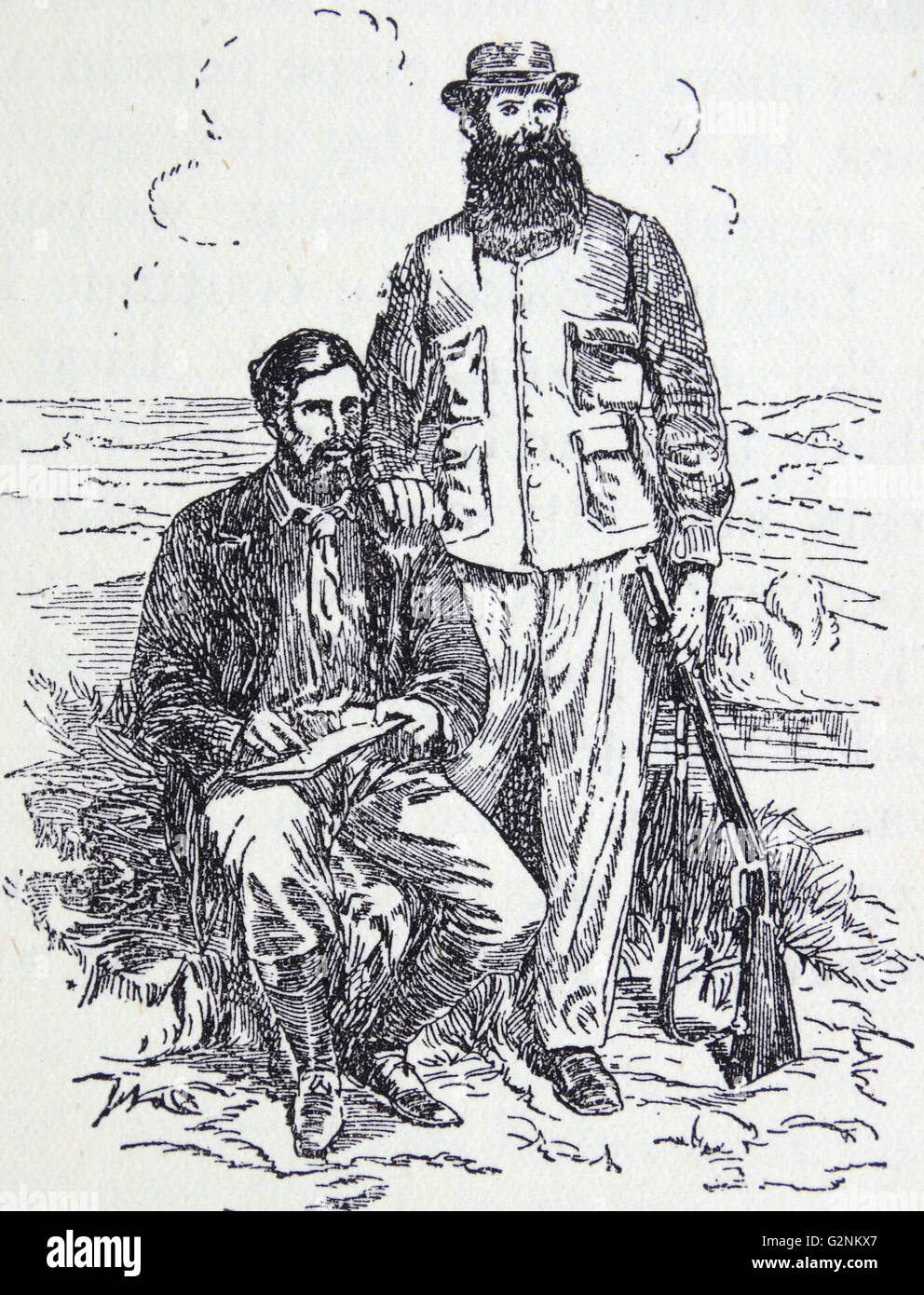 Officer in the british indian army 1827 1864 james augustus grant hi ...