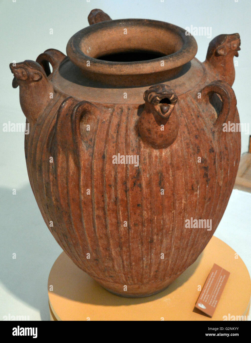 Palace Style Pithos With Octopus Design Clipart