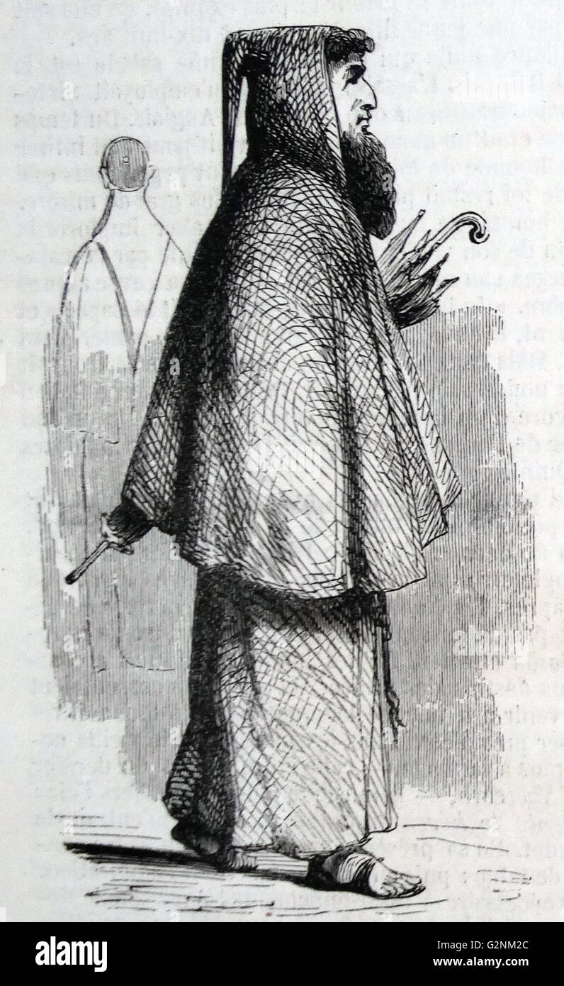 Italian Catholic priest in Rome, 1853 Stock Photo - Alamy