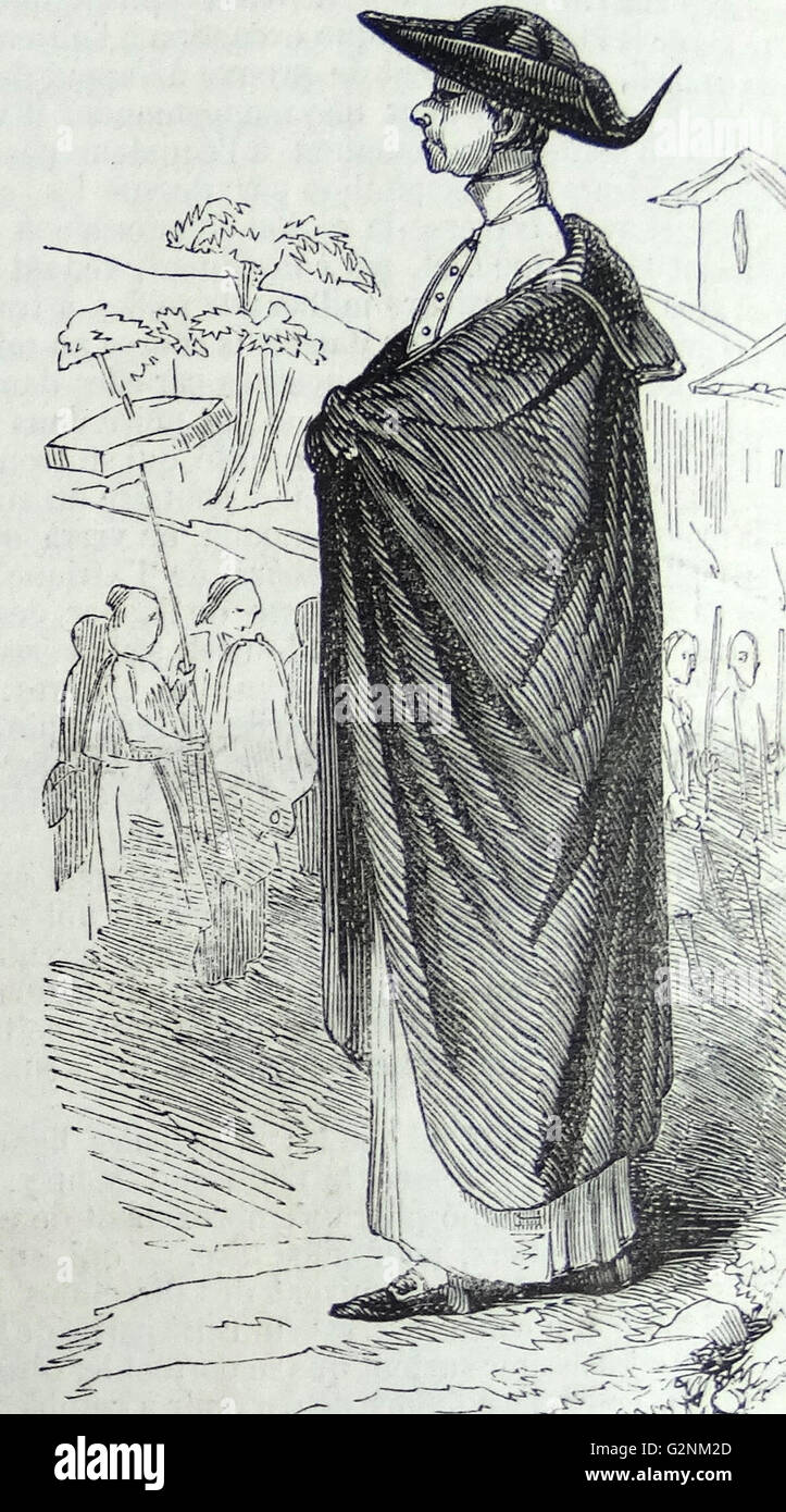 Italian Catholic priest in Rome, 1853 Stock Photo - Alamy