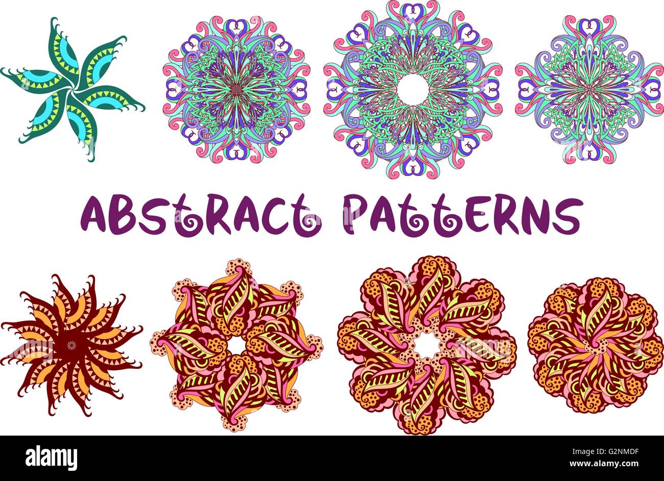 Abstract Floral Pattern Stock Vector Image & Art - Alamy