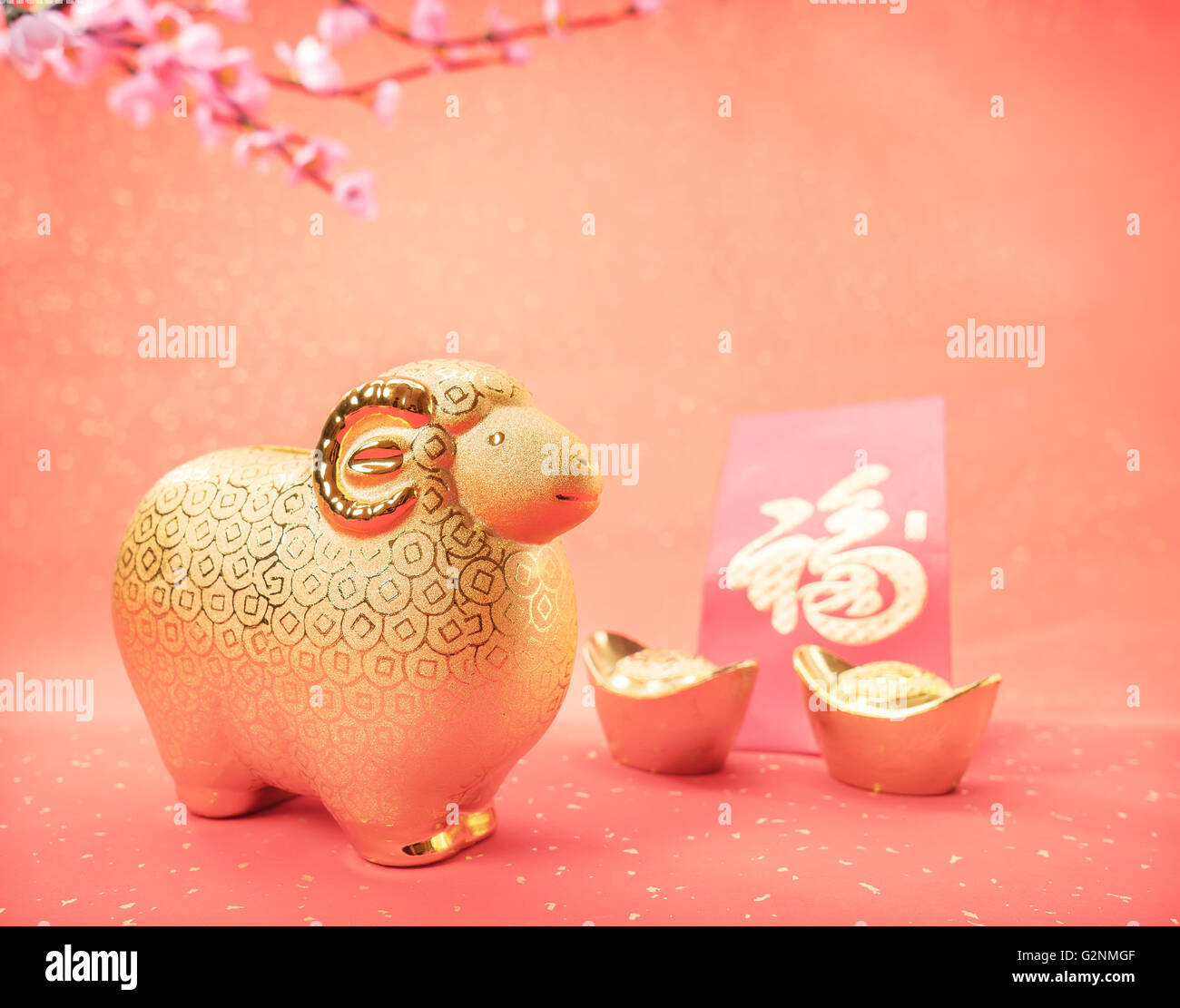 Ceramic goat souvenir,2015 is year of the goat,calligraphy word for ...