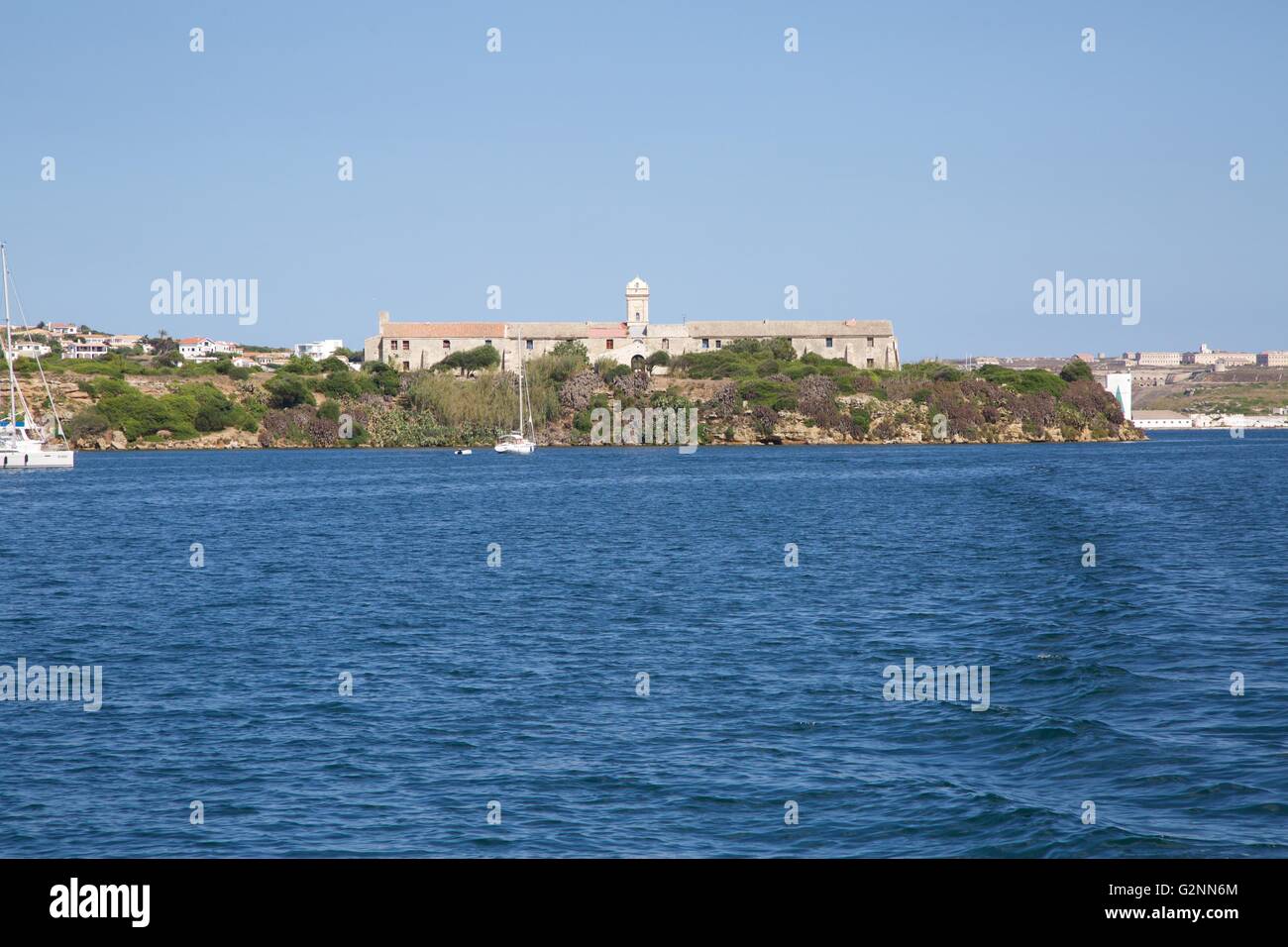 Harbour at Mahon, Menorca, Balearics, Spain Stock Photo - Alamy
