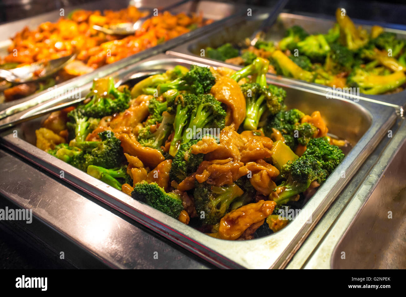 Chinese food buffet self service lunch or dinner Stock Photo - Alamy