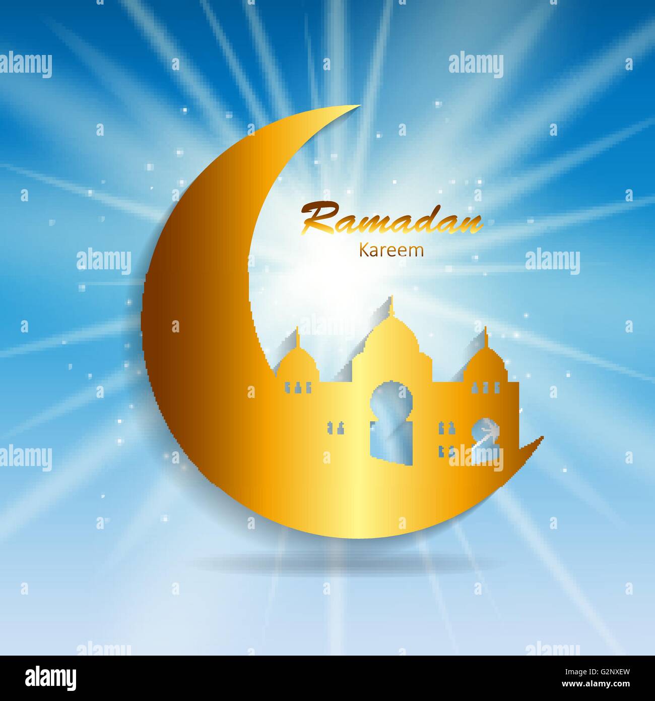 Background for Muslim Community Festival Ramadan Rareem. Eid Mu Stock ...