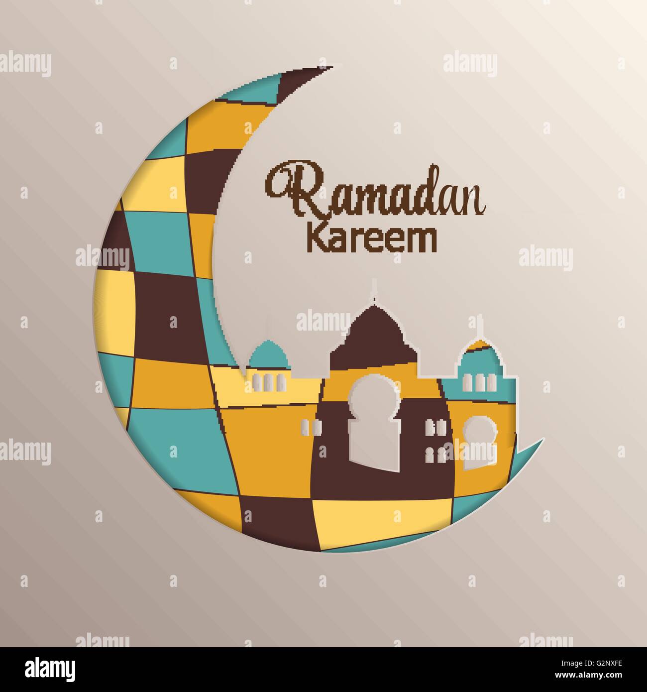 Background for Muslim Community Festival Ramadan Rareem. Eid Mu Stock ...