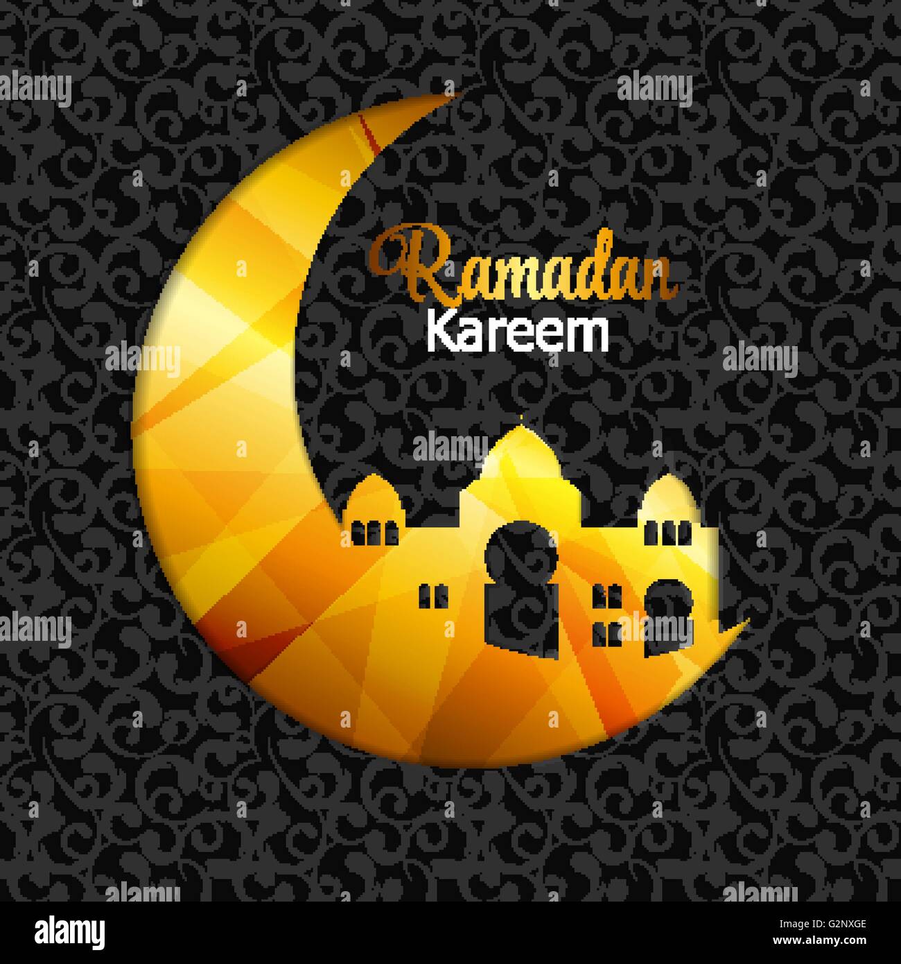 Background for Muslim Community Festival Ramadan Rareem. Eid Mu Stock ...