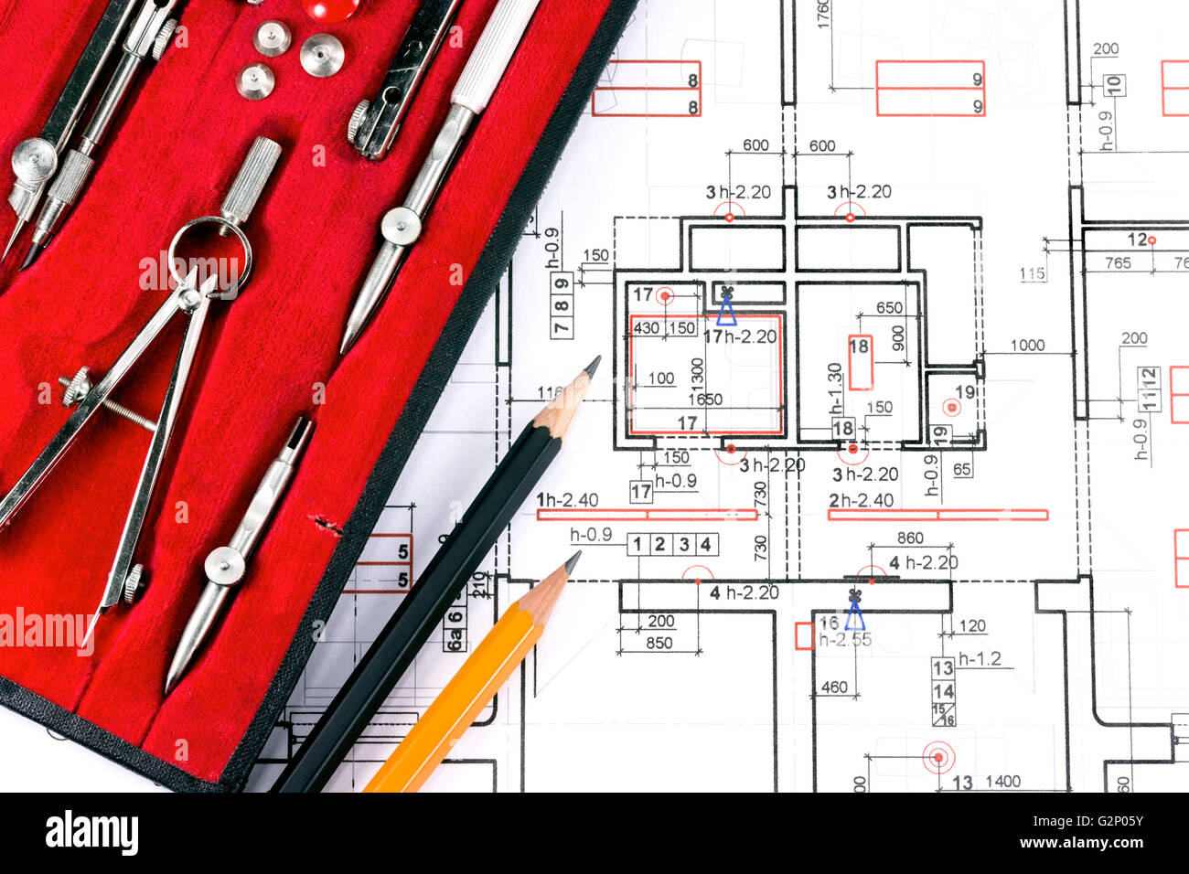 Technical drawing instrument set hi-res stock photography and images ...