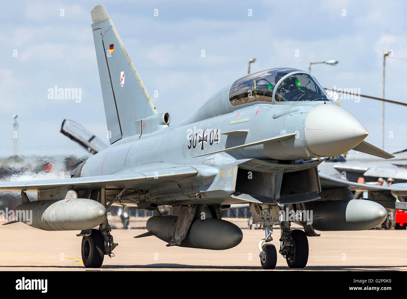 German Air Force (Luftwaffe) Eurofighter EF-2000 Typhoon multi-role ...