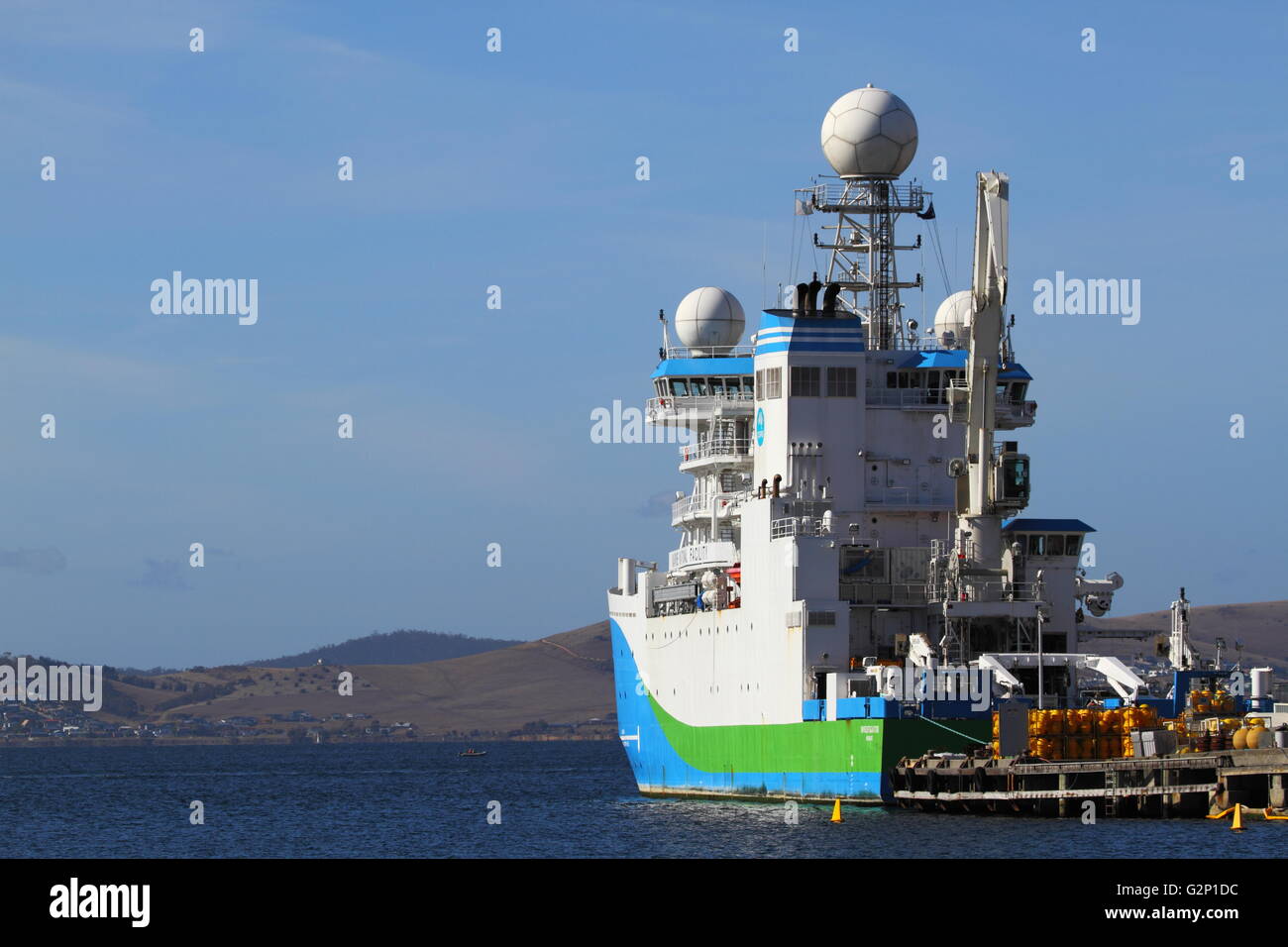 The CSIRO Marine National Facility "RV Investigator" docked in ...