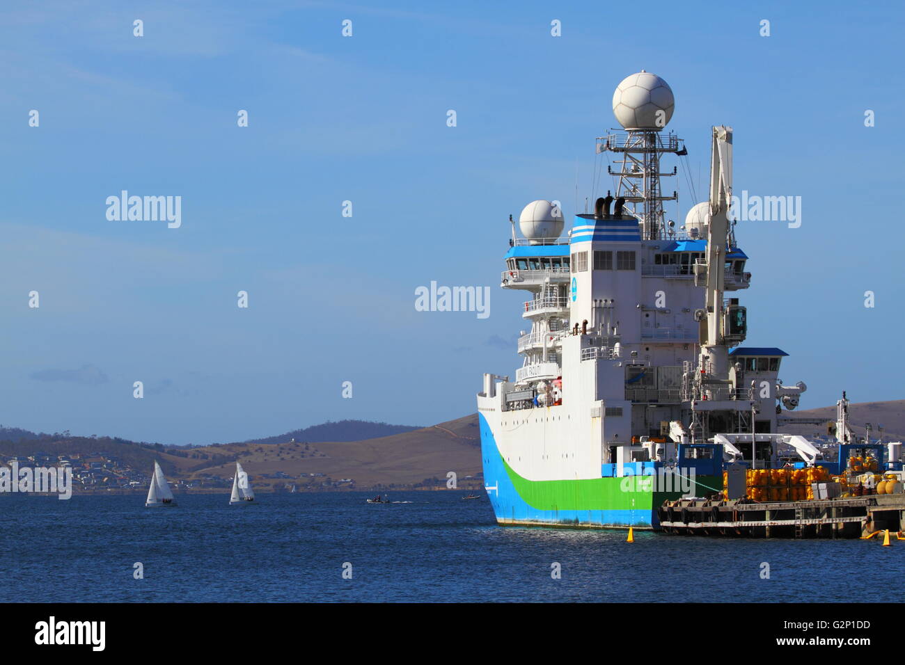 Tasmania australia large boat research vessel water sailing sailboats ...