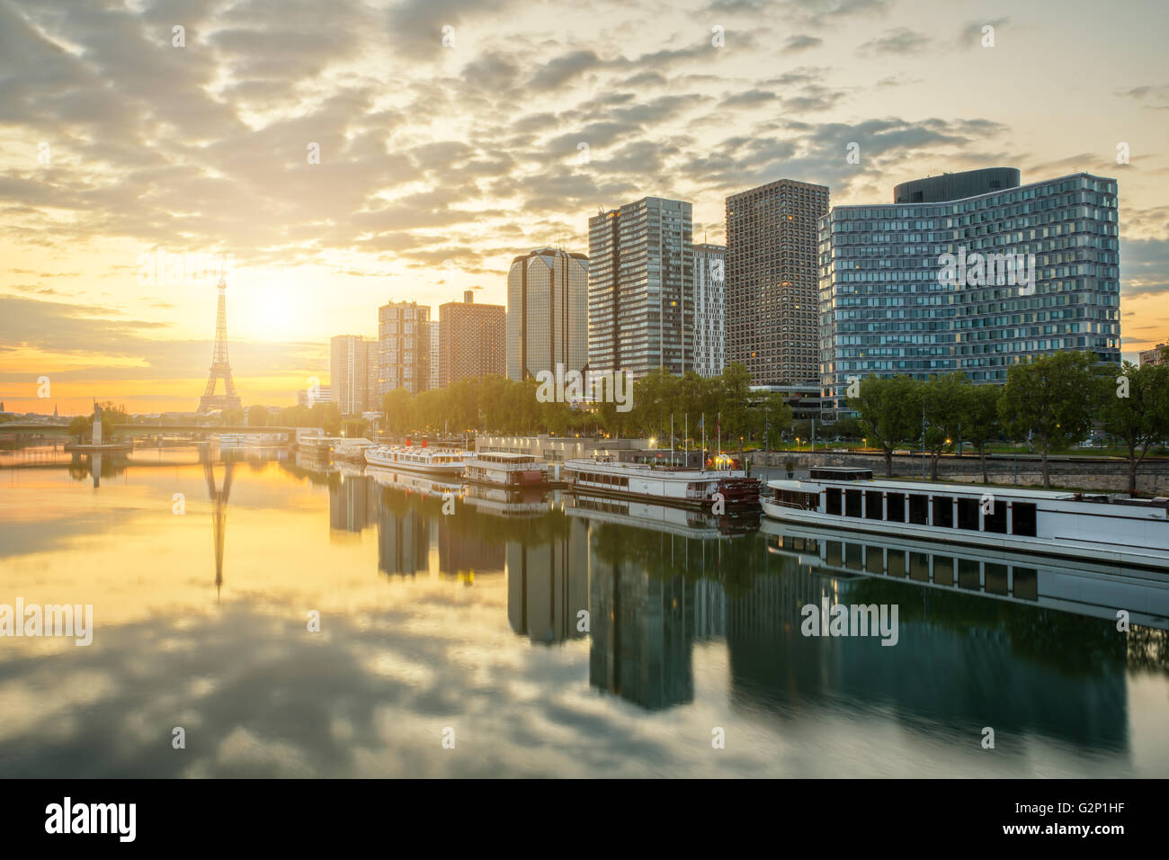 Paris skyline eiffel tower hi-res stock photography and images - Alamy