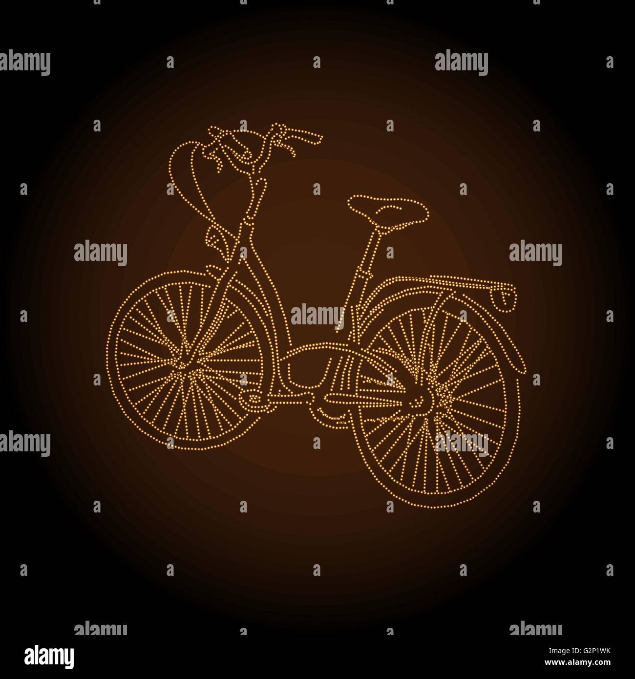 Outline of bicycle, vector illustration Stock Vector Image & Art - Alamy