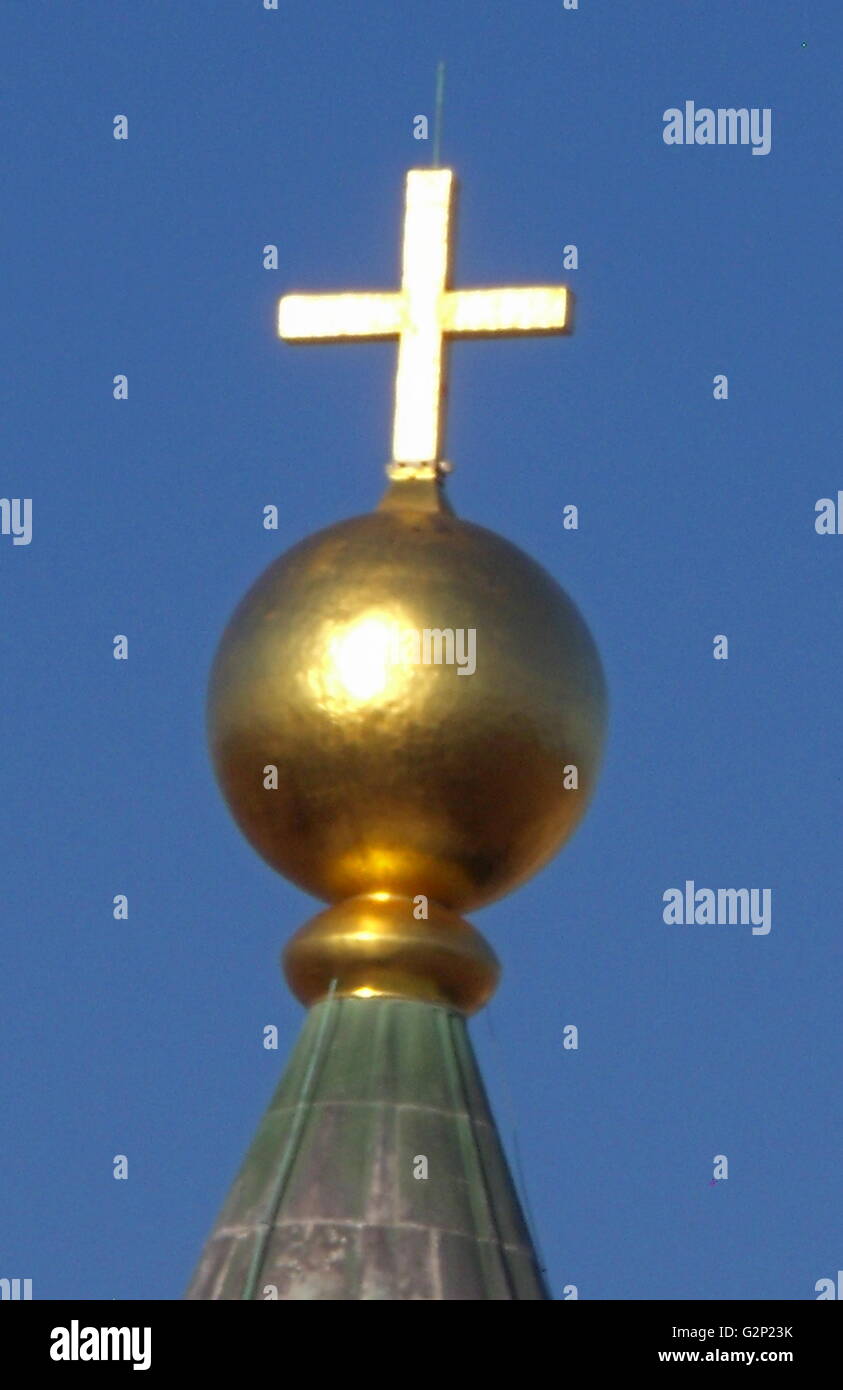 The copper ball and cross from atop the Basilica di Santa Maria del ...