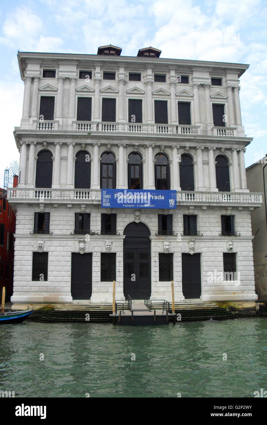 The Palazzo Corner della Regina, a palace on the Grand Canal in Venice ...