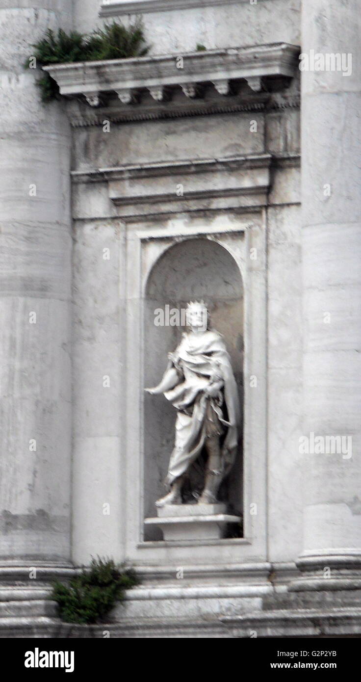 The San Stae church in Venice, Italy. Located in the Santa Croce ...