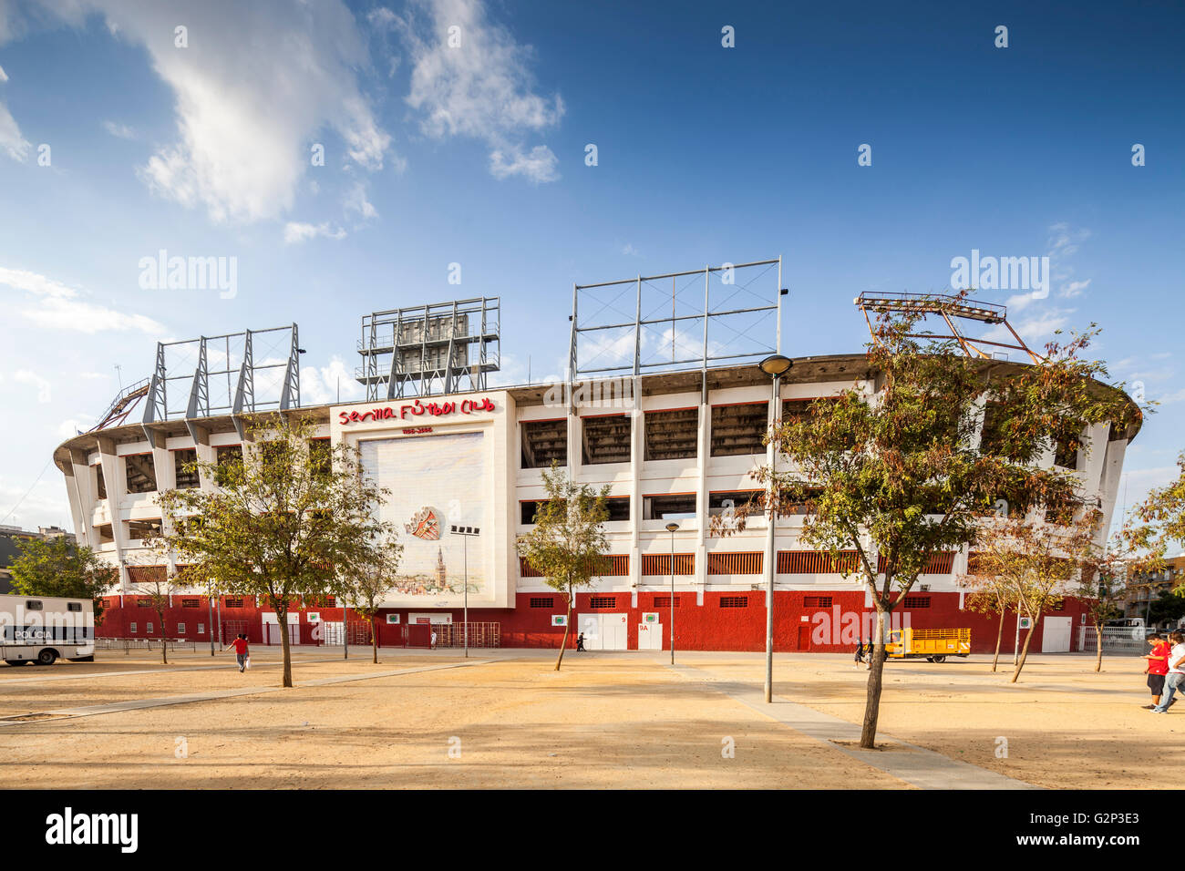 South side of Ramon Sanchez-Pizjuan stadium, belonging to Sevilla FC ...