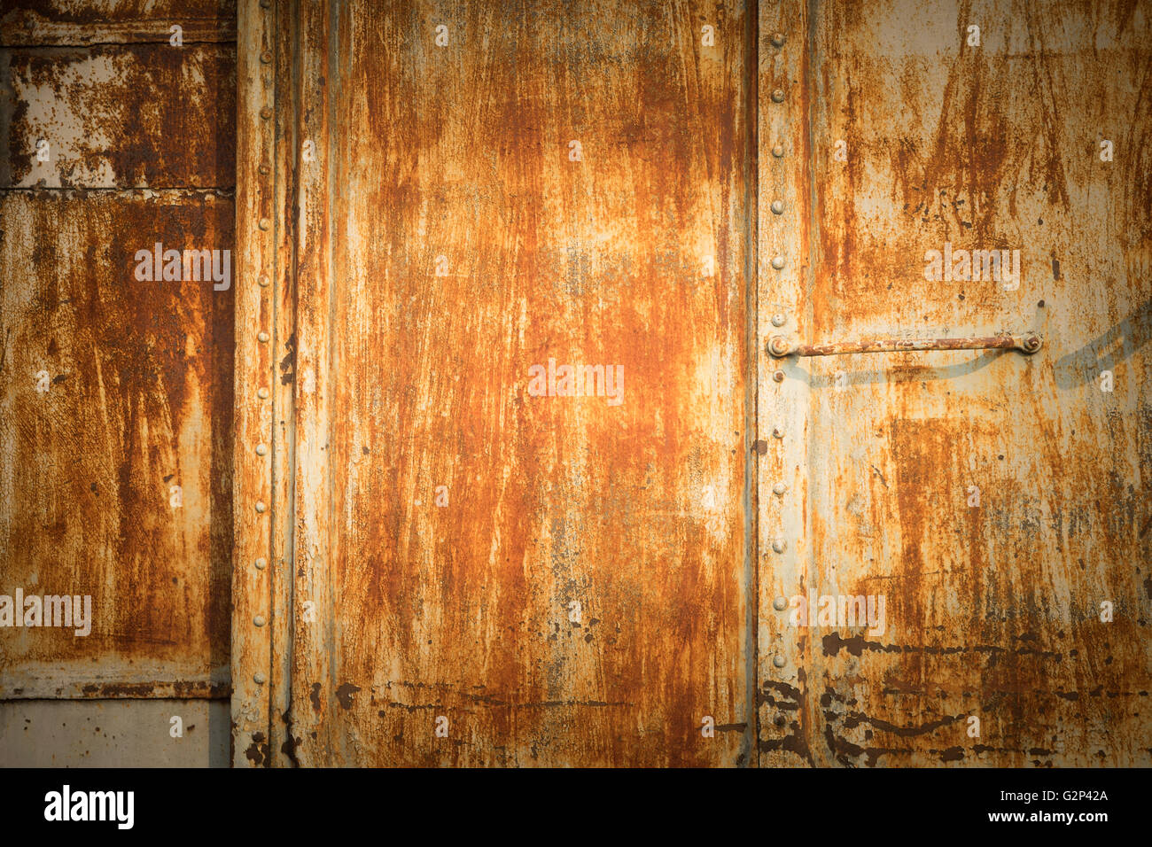 weathered steel texture and wall background. For product display and ...