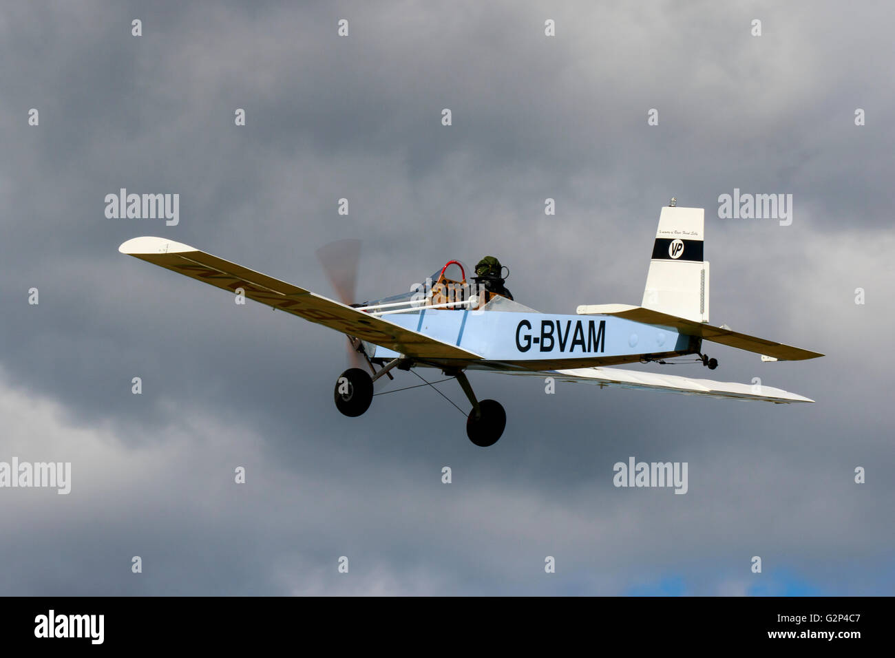 Evans VP-1 Volksplane Series 2 G-BVAM in flight at Breighton Airfield ...