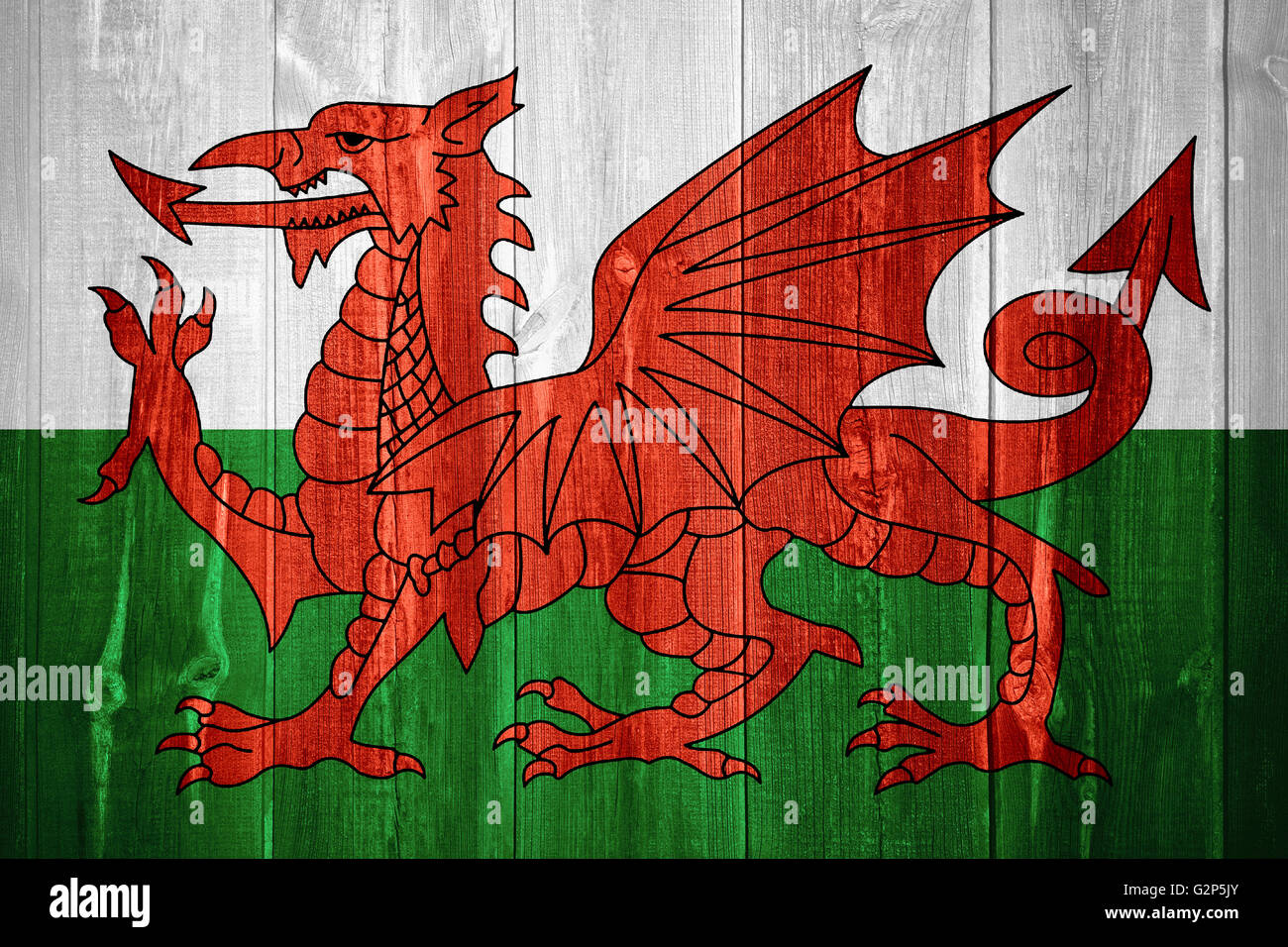 Flag of wales hi-res stock photography and images - Alamy
