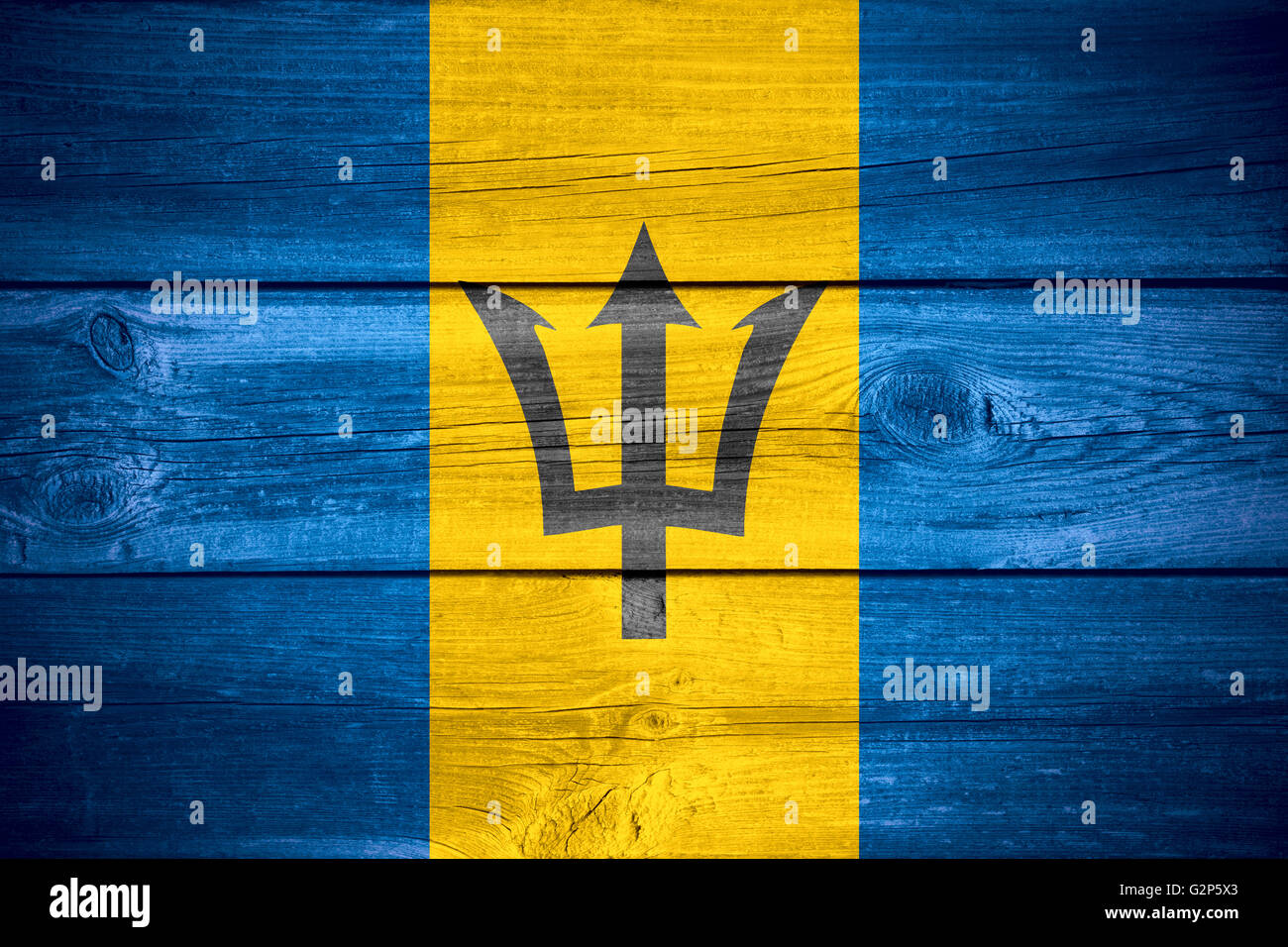 Barbadian flag hi-res stock photography and images - Alamy