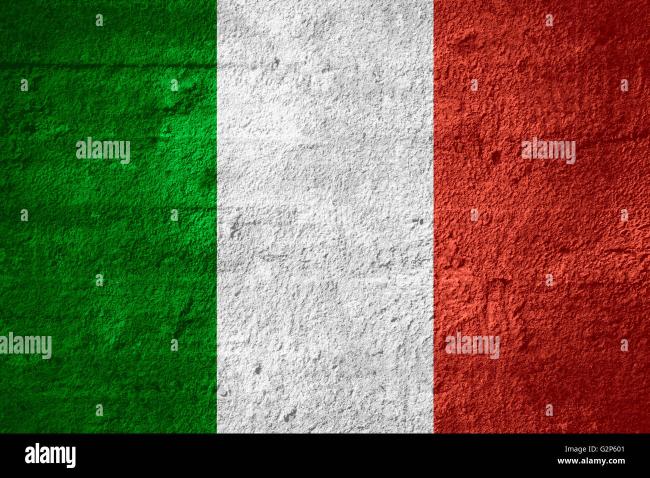 flag of Italy or Italian banner on rough texture Stock Photo - Alamy