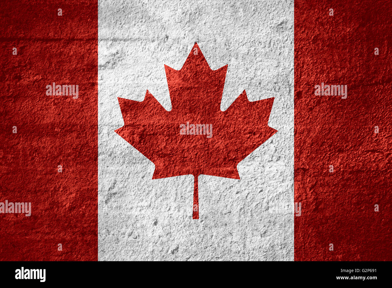 flag of Canada or Canadian banner on rough texture Stock Photo - Alamy